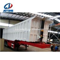 China Mechanical Suspension 3 Axles Heavy Duty Rear Tipping Semi-Trailers Dumper Truck Trailer for sale