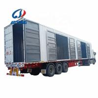 China Customers Optional 2 Axle Dry Van Type Cargo Trailer with Dual Line Braking System for sale