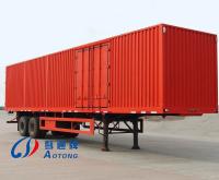 China Customers Optional 2 Axle Dry Van Type Cargo Trailer with Dual Line Braking System for sale