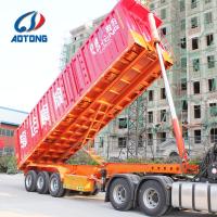China Mechanical Suspension 3 Axles Heavy Duty Rear Tipping Semi-Trailers Dumper Truck Trailer for sale