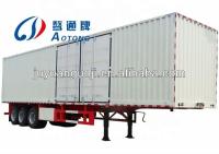 China Customers Optional 2 Axle Dry Van Type Cargo Trailer with Dual Line Braking System for sale