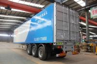 China Customers Optional 2 Axle Dry Van Type Cargo Trailer with Dual Line Braking System for sale
