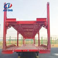 China 60 Ton Van Curtain Slider Semi Trailer with Standard 28Ton Landing Gear in Russia for sale
