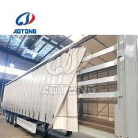 China Semi-Trailer Steel Tarpaulin Printable Side Curtains for 14000 curtain trailer 900 gsm for sale