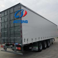 China Steel Semi-Trailer 40ft 45ft Curtain Side Truck Trailers for Russia Market Van Type for sale