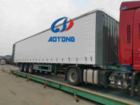 China Steel Semi-Trailer 40ft 45ft Curtain Side Truck Trailers for Russia Market Van Type for sale