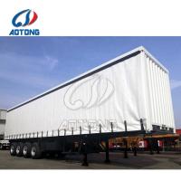 China 3-4 Axles 14-17 Meters 40t 50t Lorry Side Curtain Slider Trailer Truck Semitrailer for sale