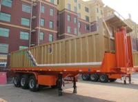 China 20-80tons Tipping Trailer Semi Truck with Hydraulic Self Discharge and HYVA System for sale