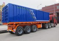 China 20-80tons Tipping Trailer Semi Truck with Hydraulic Self Discharge and HYVA System for sale