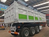 China 20-80tons Tipping Trailer Semi Truck with Hydraulic Self Discharge and HYVA System for sale