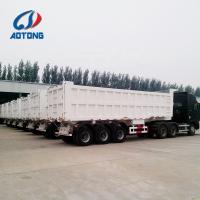 China Chile Market 3 Axles 30T-60T Rear Dump Semi Trailer with Standard 28Ton Landing Gear for sale