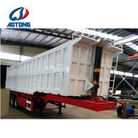 China Chile Market 3 Axles 30T-60T Rear Dump Semi Trailer with Standard 28Ton Landing Gear for sale
