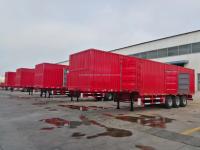 China Mechanical Suspension 20FT 40FT Box Semi Trailer with Side Door Van Cargo Semi Trailer for sale