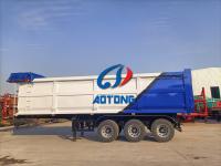 China 30000 kg Max Payload Rear Tipping Semi Trailer for Heavy Duty Construction Transport for sale