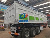 China 30000 kg Max Payload Rear Tipping Semi Trailer for Heavy Duty Construction Transport for sale