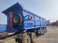 China 30000 kg Max Payload Rear Tipping Semi Trailer for Heavy Duty Construction Transport for sale
