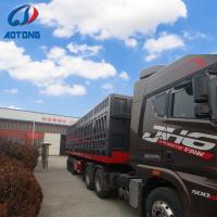 China 3-Axle Semi-Trailer 53 ft Dry Van Tri-Axle Stanchions Steel Cargo Dump Trailer for sale