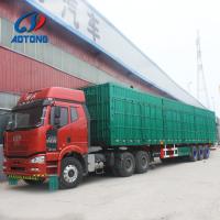 China Transport Function 2 Axle Dry Van Type Cargo Trailer/Box Semi Trailer 1-5 Bifold Each Side for sale
