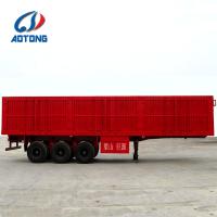 China Transport Function 2 Axle Dry Van Type Cargo Trailer/Box Semi Trailer 1-5 Bifold Each Side for sale