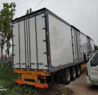 China 2/3 Axles Heavy Duty Truck Body Food Hydraulic Cylinder Drop Side Cargo Box Side Wing Open Van Semi Trailer for sale