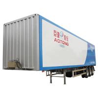 China 2/3 Axles Heavy Duty Truck Body Food Hydraulic Cylinder Drop Side Cargo Box Side Wing Open Van Semi Trailer for sale