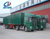 China Juyuan Trailer 3 Axles Swing Open Type Cargo Box Van Semi Trailer Wing Dry Van Type for sale