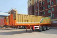 China 60T Rear Dump Trailer 3 Axle Hydraulic Cylinder Ending Tipper Semi-Trailer with Materials for sale