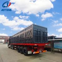 China Juyuan Trailer 3 Axles Swing Open Type Cargo Box Van Semi Trailer Wing Dry Van Type for sale