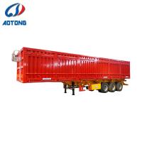 China 3 Axles Open Box Type Enclosed Van Cargo Transport Semi Trailer for Other Trailers for sale