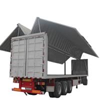 China 53ft Enclosed Box Cargo Dry Wing Van Truck Semi Trailer with 30-100T Max Payload for sale