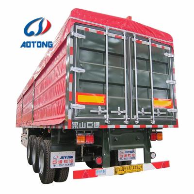 China NDRC Announced Enterprise 40 Tons Curtain Semi Trailer with Dual Line Braking System for sale