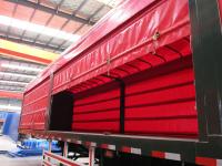 China NDRC Announced Enterprise 40 Tons Curtain Semi Trailer with Dual Line Braking System for sale