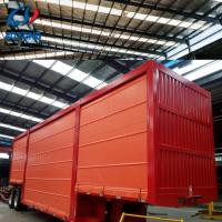 China Customised 3 Axles Curtain Side Cargo Trailer for Smooth and Safe Transportation for sale