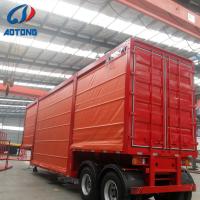 China Customised 3 Axles Curtain Side Cargo Trailer for Smooth and Safe Transportation for sale