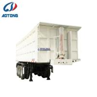 China Dual Line Braking System 3 Axles 40Ton Rear Tipper Trailer End Dumping Truck Trailers for sale