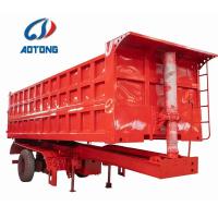 China Hydraulic Sand Transporting Dump Truck Semi Trailer Type Landing Gear Standard 28 Ton for sale