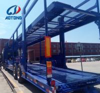 China 8 Units SUVs Carrier Semi Trailer Tri Axle Car Vehicle Transport Semi Truck Trailer for sale