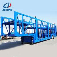 China 8 Units SUVs Carrier Semi Trailer Tri Axle Car Vehicle Transport Semi Truck Trailer for sale