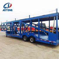 China 8 Units SUVs Carrier Semi Trailer Tri Axle Car Vehicle Transport Semi Truck Trailer for sale
