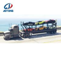 China Dual Line Braking System Car Hauler Truck Trailer with and in 15000mm*2500mm*3800mm for sale