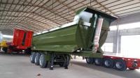 China 100 Tons Double Axles U Shaped End Rear Tipper Dumper Semi Truck Trailer for in Market for sale