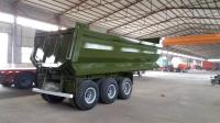 China 100 Tons Double Axles U Shaped End Rear Tipper Dumper Semi Truck Trailer for in Market for sale