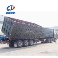 China 12000X2500X1500mm Steel Superlink Side Tipper Dump Trailer 60 Ton Tandem Dump Truck Sales for sale