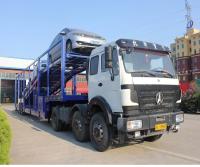 China AOTONG 2 double axles 6 units Electric SUV car carrier semi trailer for customer's request for sale