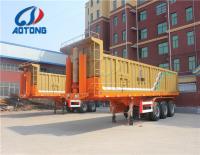 China Producer Dual Line Braking System End Dump Semi Truck Trailer for Self Discharge for sale