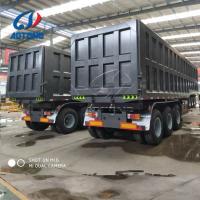 China Producer Dual Line Braking System End Dump Semi Truck Trailer for Self Discharge for sale