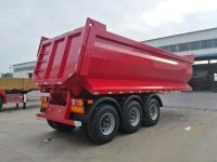 China 12R22.5 Tires 3 Axle Tipper Semi Trailer for Heavy Duty Cargo Transport for sale