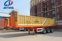 China 12R22.5 Tires 3 Axle Tipper Semi Trailer for Heavy Duty Cargo Transport for sale