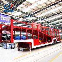 China Max Payload 30000KG 2 Axle Double Deck Vehicle Carrying Truck Trailer for 15/21 Cars for sale