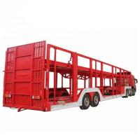 China 10pcs Leaf Spring Semi-Trailer for Car Carrier Double Deck Hydraulic Lifting SUV JEEP Transport for sale